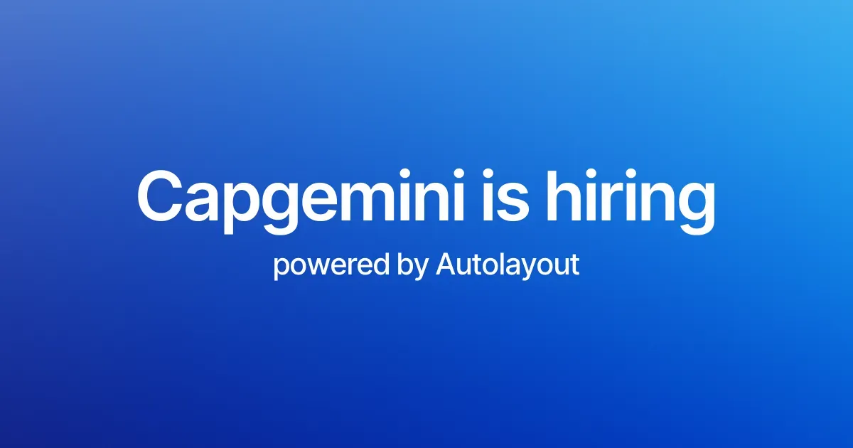 Capgemini - Autolayout